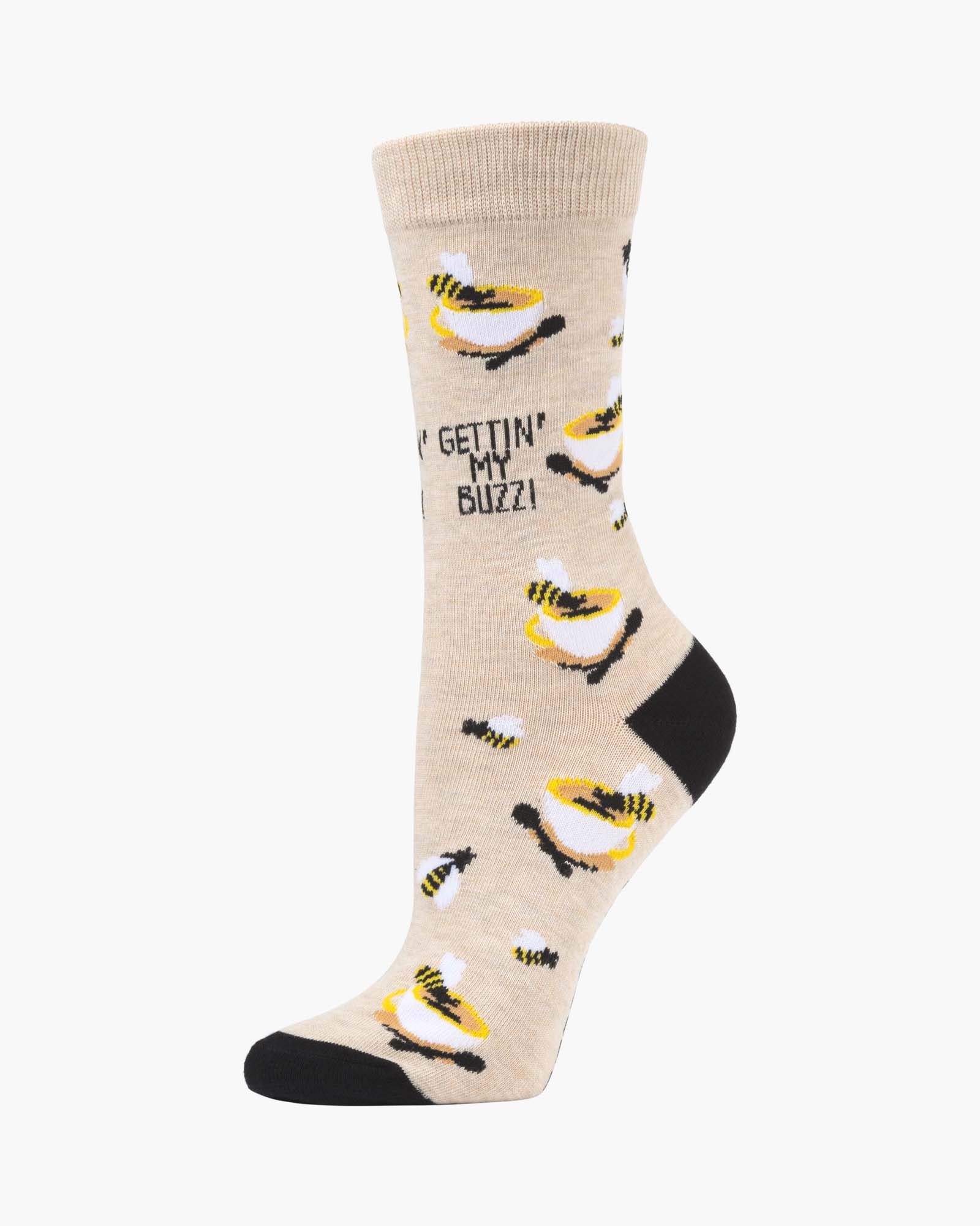 WOMENS GETTIN MY BUZZ BAMBOO SOCK – Bamboozld